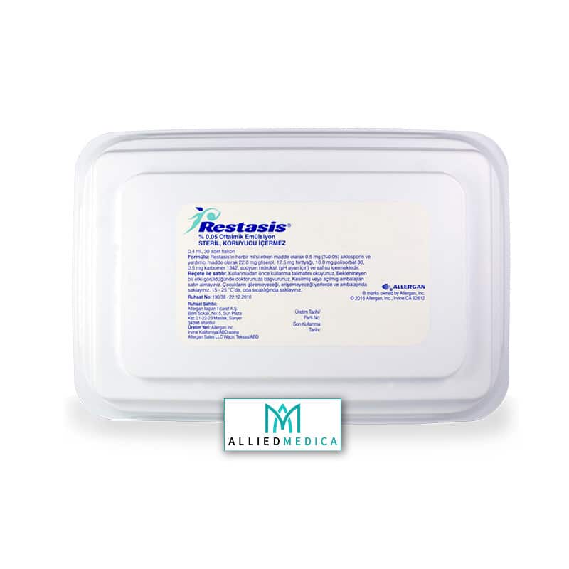 RESTASIS 0.05% OPHTHALMIC EMULSION (Non-English) - Allied Medica